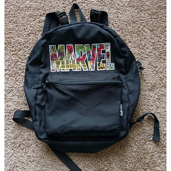Marvel Comics | Bags | Marvel Backpack Reversible Comic Book Graphic ...